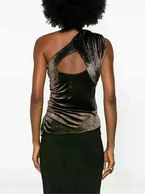 Rick Owens Amira Draped One-shoulder Top