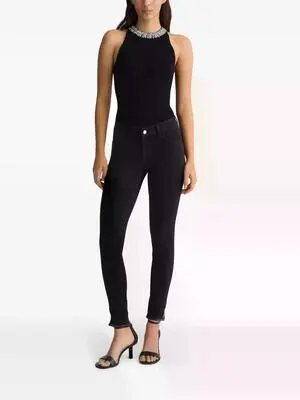 Liu Jo Skinny Jeans With Embellished Cuffs