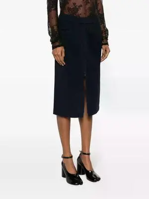 N°21 Zip-up Midi Pencil Skirt