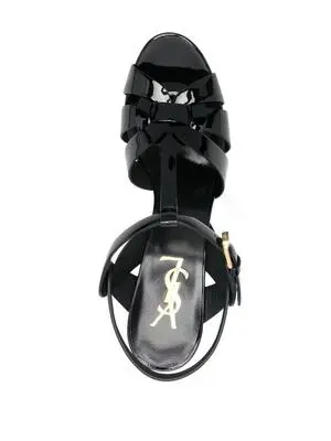 Saint Laurent Tribute Platform Sandals - Black