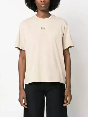 Each X Other Logo-print Crew-neck T-shirt - Neutrals