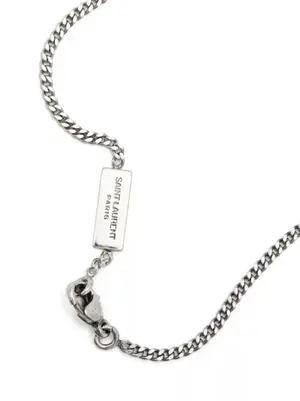 Saint Laurent Logo Detail Curb Chain Bracelet