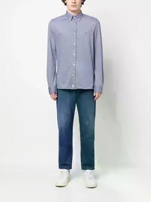 Tommy Hilfiger Logo-embroidery Cotton-blend Shirt