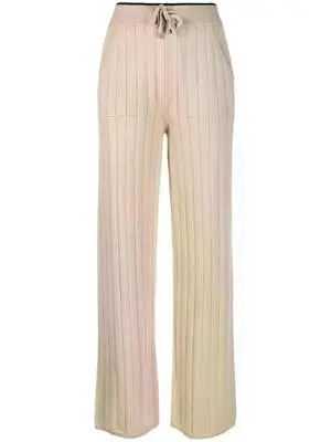 Lorena Antoniazzi Ribbed-knit Trousers - Neutrals