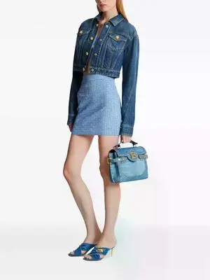 Balmain Labyrinth Jacquard Knit Skirt