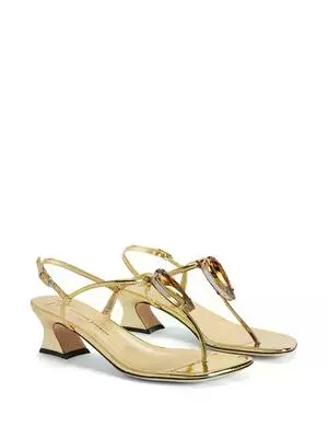 GIUSEPPE ZANOTTI Anthonia 45mm Rhinestone-embellished Thong Sandals