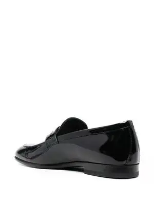 SCAROSSO Marzio Patent Leather Loafers - Black