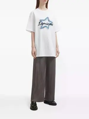 B+AB Ribbed Wide-leg Trousers