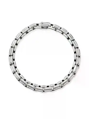 David Yurman Sterling Double Heirloom Link Bracelet