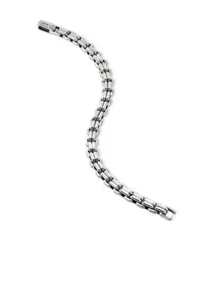 David Yurman Sterling Double Heirloom Link Bracelet