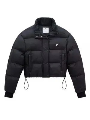 COURREGES Padded High-neck Jacket - Black