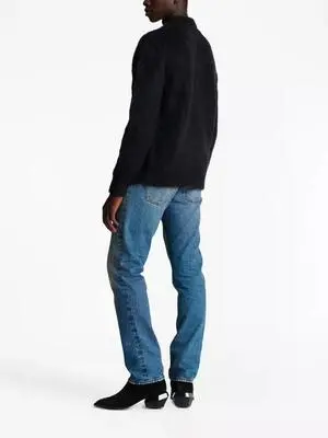 Balmain Brushed Finish Logo Print Jumper