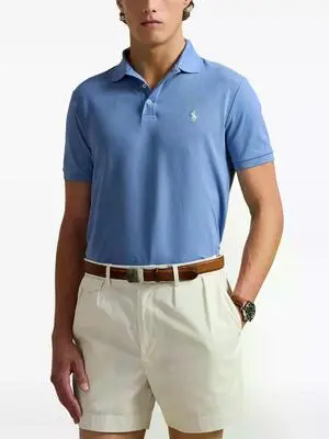 Polo Ralph Lauren Polo Pony Embroidered Polo Shirt - Blue