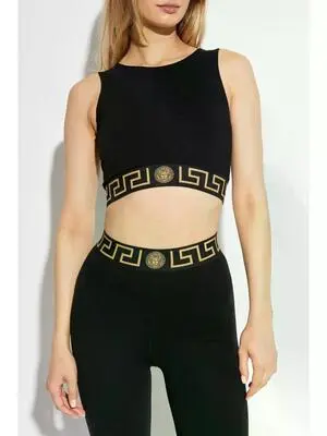 Versace Greca Border Sports Bra