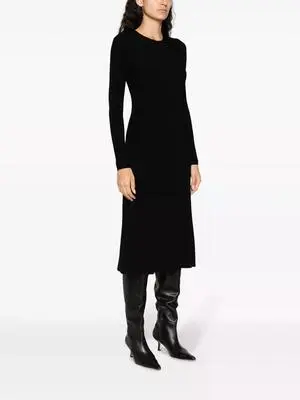 P.a.r.o.s.h Ribbed Knit Midi Dress