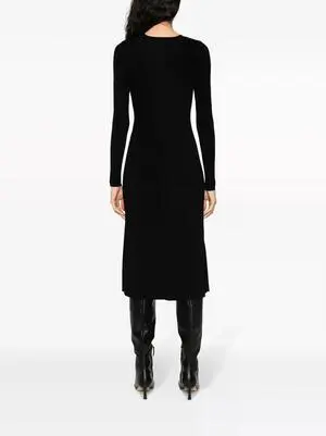 P.a.r.o.s.h Ribbed Knit Midi Dress