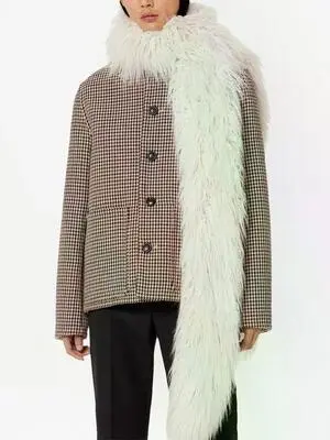 AMI Paris Houndstooth Pattern Single-breasted Jacket
