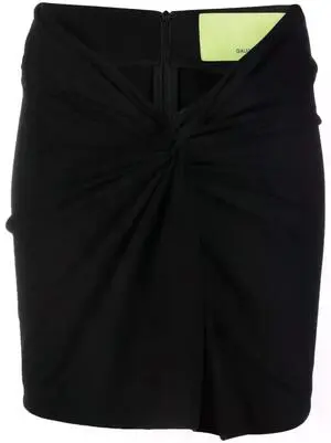 Gauge81 Barina Knot-detailing Miniskirt - Black