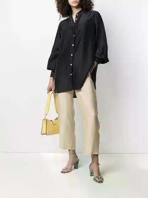FORTE_FORTE Beige Cotton/linen Concealed Front Trousers