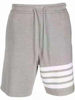 Thom Browne Cotton Signature 4-bar Sweatshorts