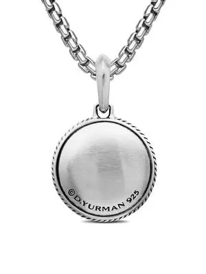 David Yurman Sterling Pavé Black Diamond Compass Amulet
