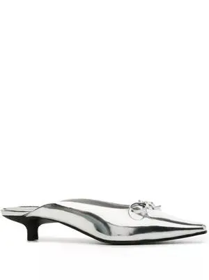 Senso Fenton Ii Patent Leather Mules - Silver
