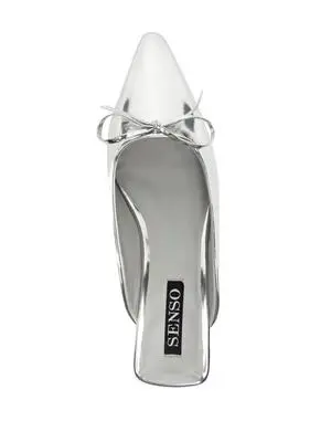 Senso Fenton Ii Patent Leather Mules - Silver