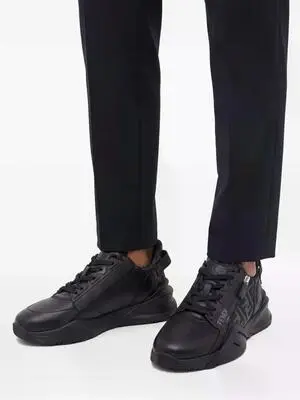 Fendi Flow Low-top Sneakers With Ff Motif - Black