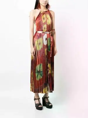 Ulla Johnson Amiko Pleated Floral-print Midi Dress