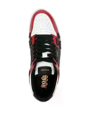 Amiri Snake Skel Lace-up Sneakers - Red