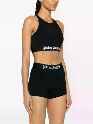 Palm Angels Logo-tape Cropped Top