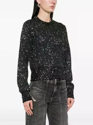 GOLDEN GOOSE Sequinned Crew Neck Sweater
