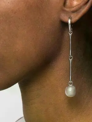 MARIA BLACK Star Pearl Drop Earring