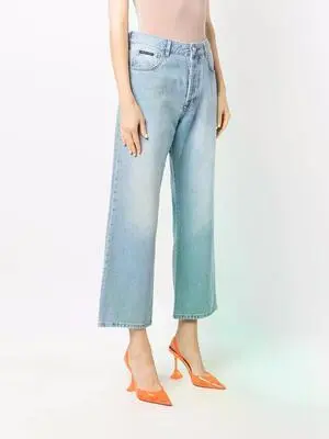 Philipp Plein Cropped Denim Jeans