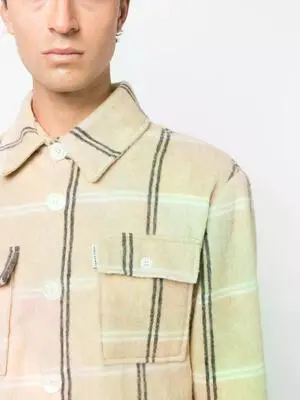 FAMILY FIRST Jersey-fleece Check-plaid Shirt