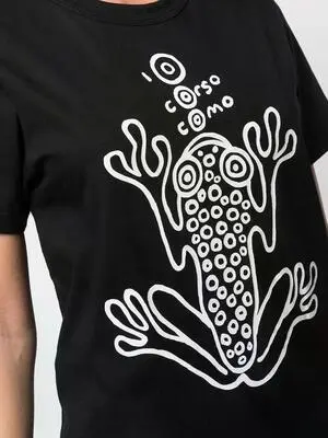 10 CORSO COMO Graphic Print T-shirt - Black