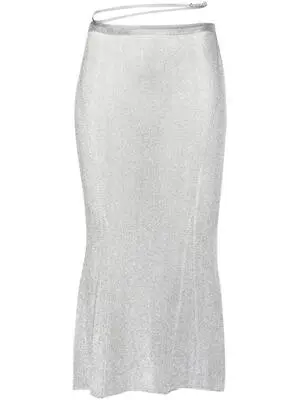 Jacquemus Brilho Lurex Midi Skirt