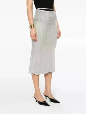 Jacquemus Brilho Lurex Midi Skirt