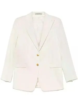 Tagliatore Bertha Ivory Corduroy Blazer