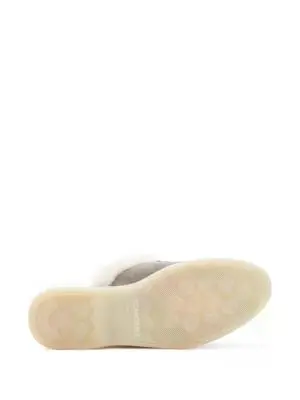 SCAROSSO Lucrezia Suede Mules - Grey