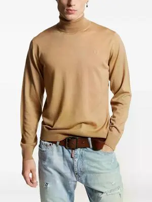 Dsquared2 Embroidered Logo Ribbed Jumper