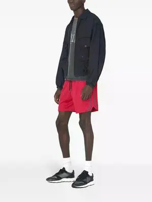 John Elliott Mesh Stripe Detail Shorts
