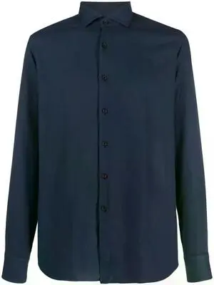 XACUS Cutaway-collar Cotton Shirt