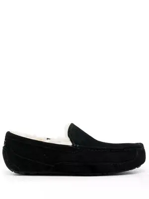UGG Ascot Matte Suede Slippers - Black