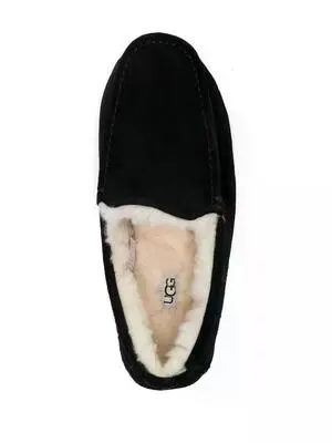 UGG Ascot Matte Suede Slippers - Black