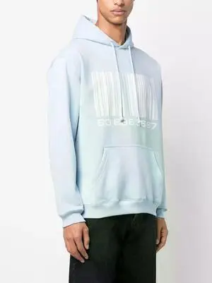 VTMNTS Barcode Graphic Hoodie - Blue