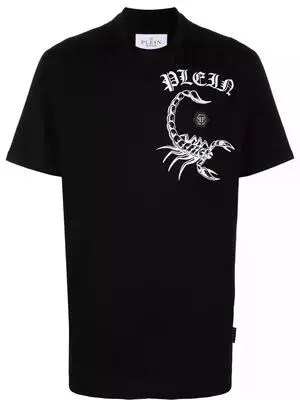 Philipp Plein Chest Logo-print Detail T-shirt - Black