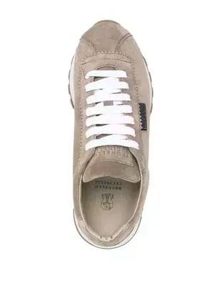 Brunello Cucinelli Bead-detail Low-top Sneakers - Neutrals