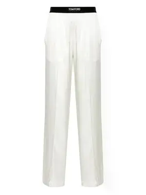 TOM FORD Satin Pajama Pants - White