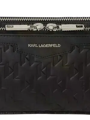 Karl Lagerfeld K/loom Leather Belt Bag - Black